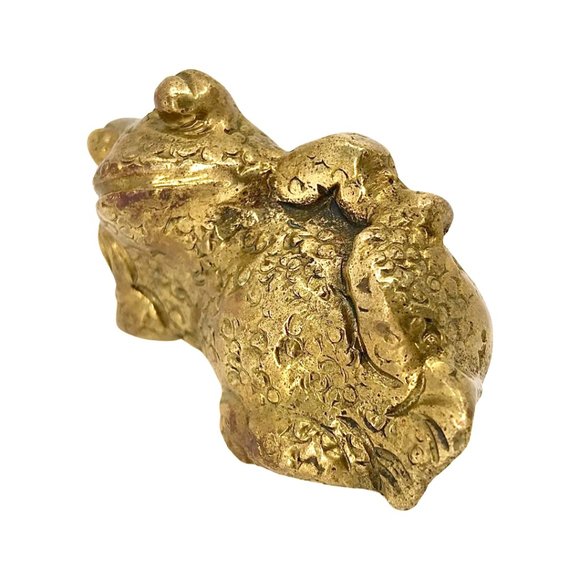 Solid Brass Frog | Accents | Vintage Solid Brass Frog At Rest Unmarked ...